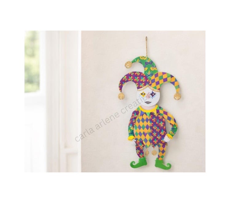 Jointed Jester SVG | Mardi Gras Paper Doll Cut File (digital Download ...