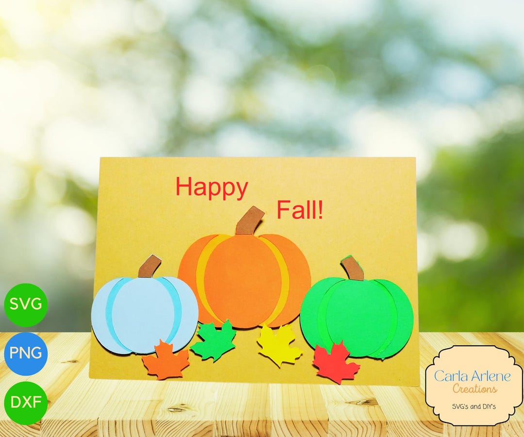 Fall Pumpkins Card - Harvest Card - Etsy