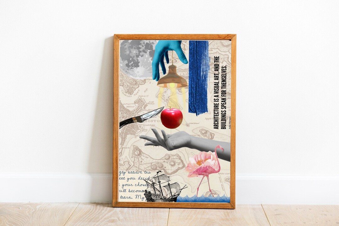 Unique Digital Art Imagination Poster Collage Different - Etsy