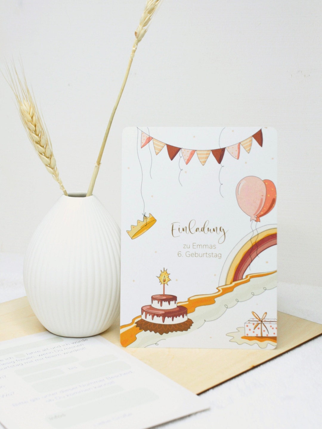 Personalized Birthday Invitation for Children birthday Postcard ...