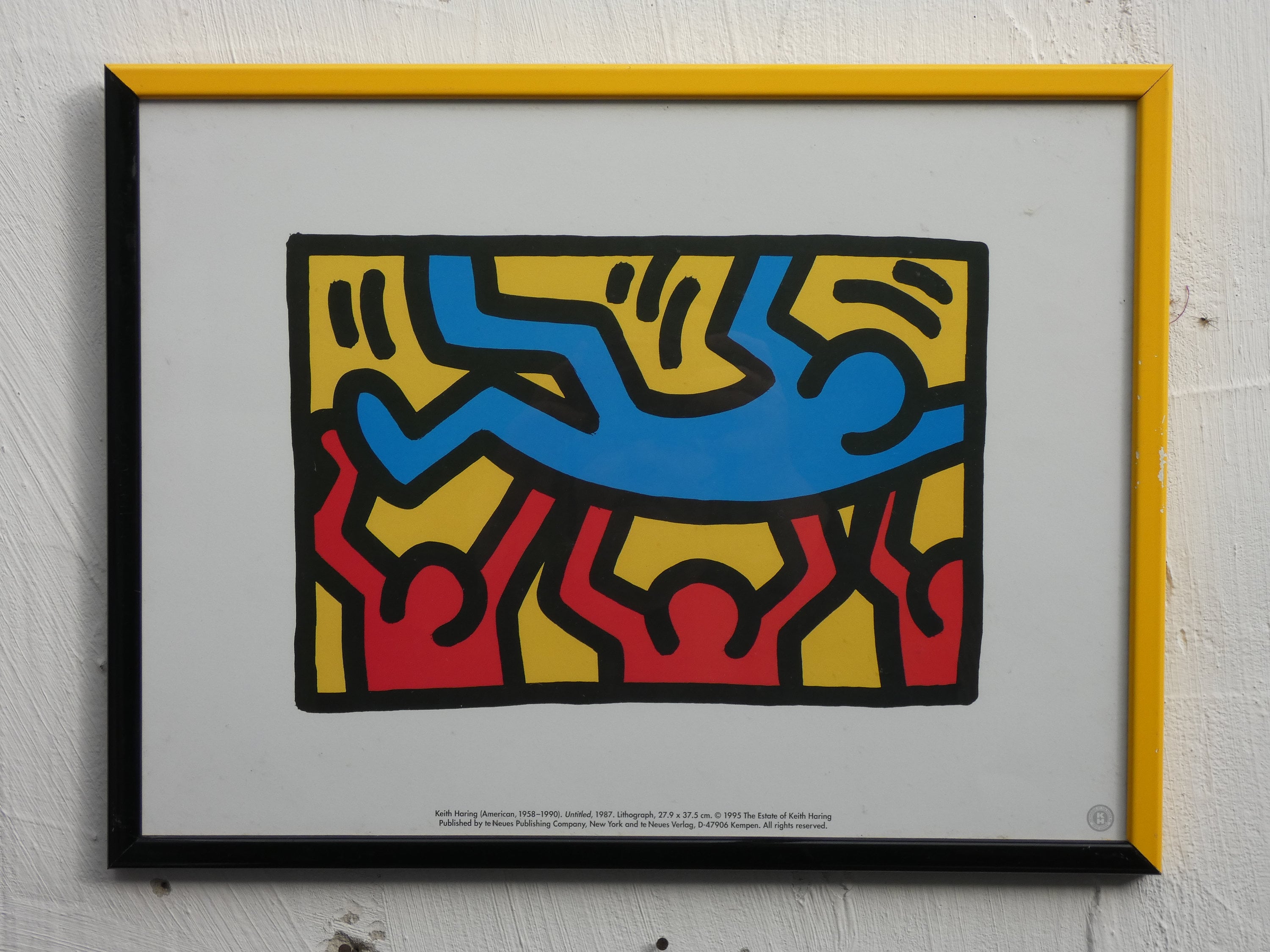 Keith Haring Original Limited Edition Untitled 'crowd Surfing' Vintage ...