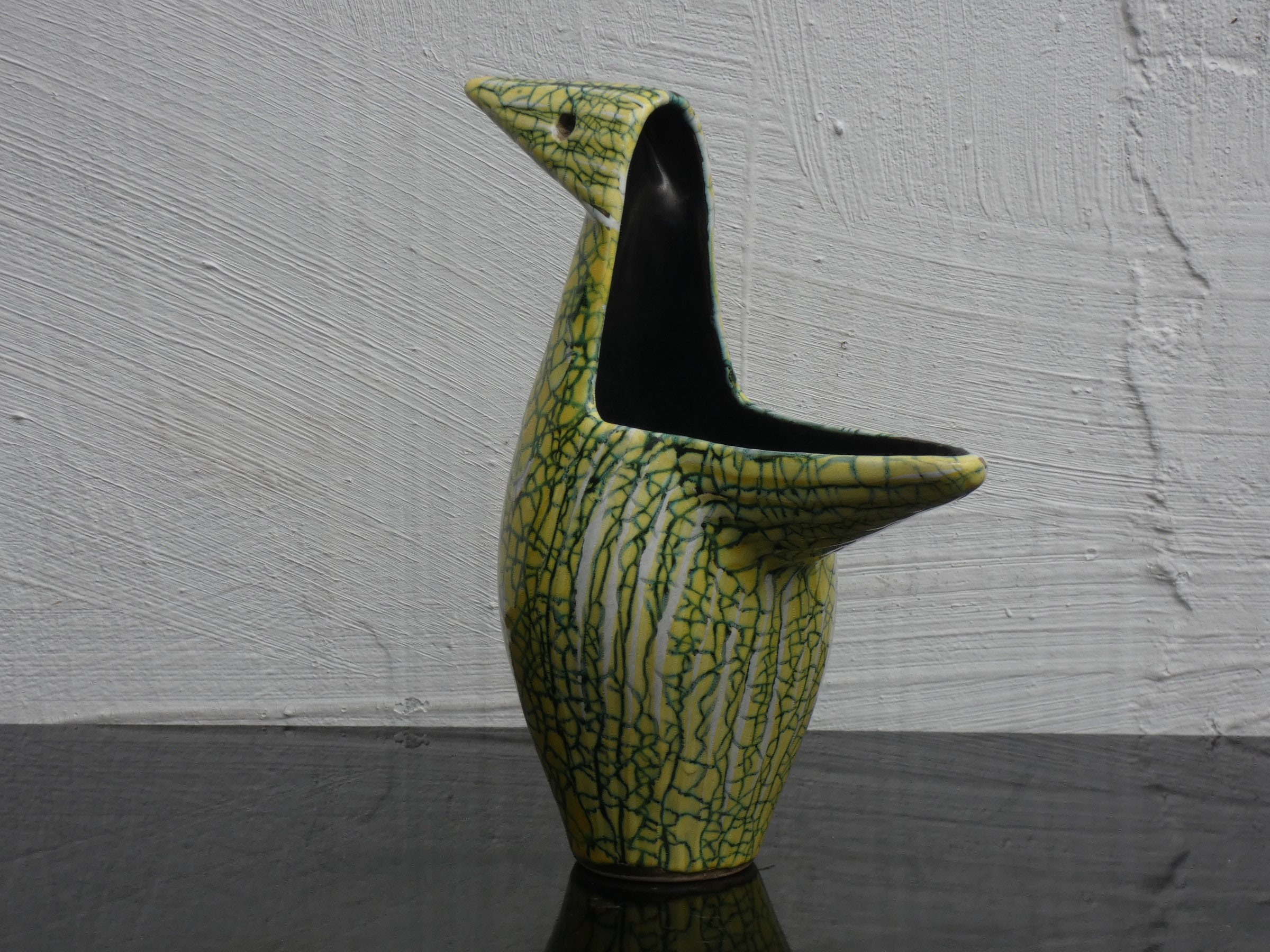 Geza Gorka Stunning Rare Hungarian Modernist Bird Vase 1950 With ...