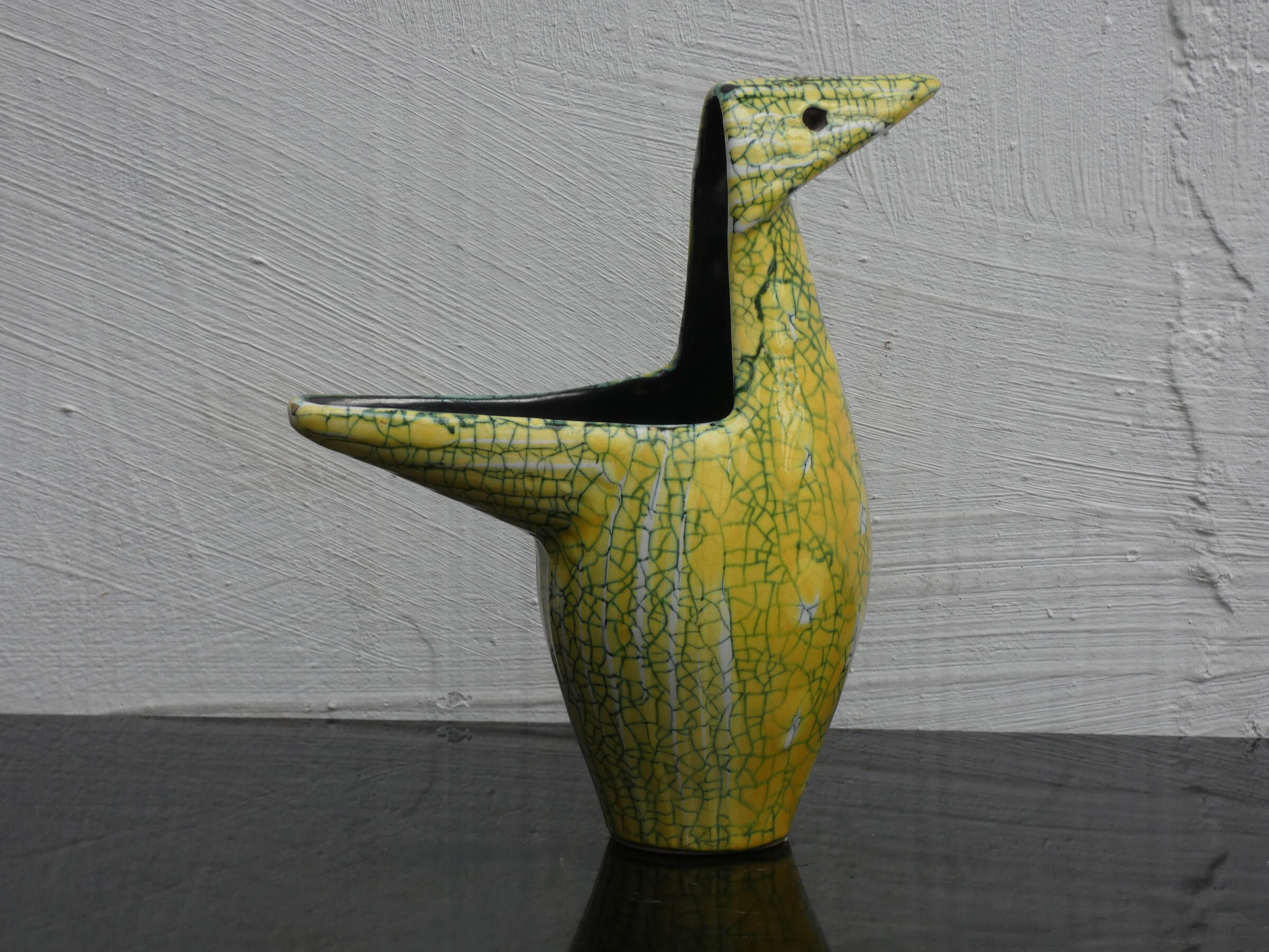 Geza Gorka Stunning Rare Hungarian Modernist Bird Vase 1950 With ...