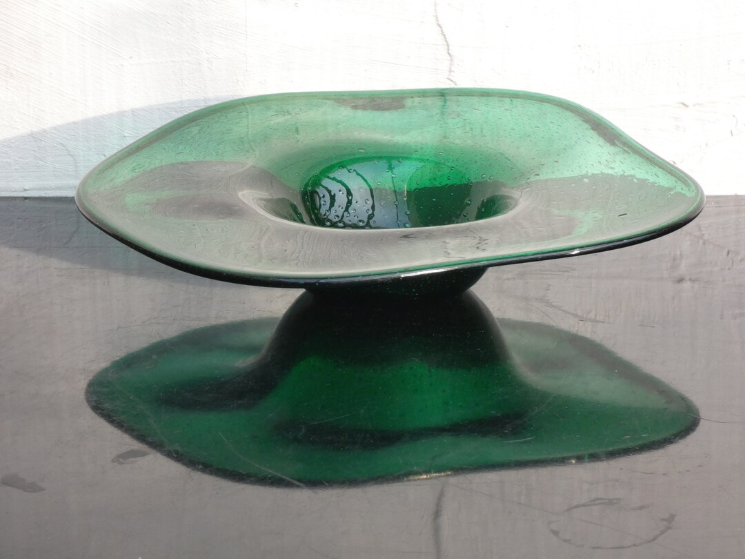 Max Verboeket ANTIQUA Design Green Glass Bowl MCM 60s Antiqua Series ...
