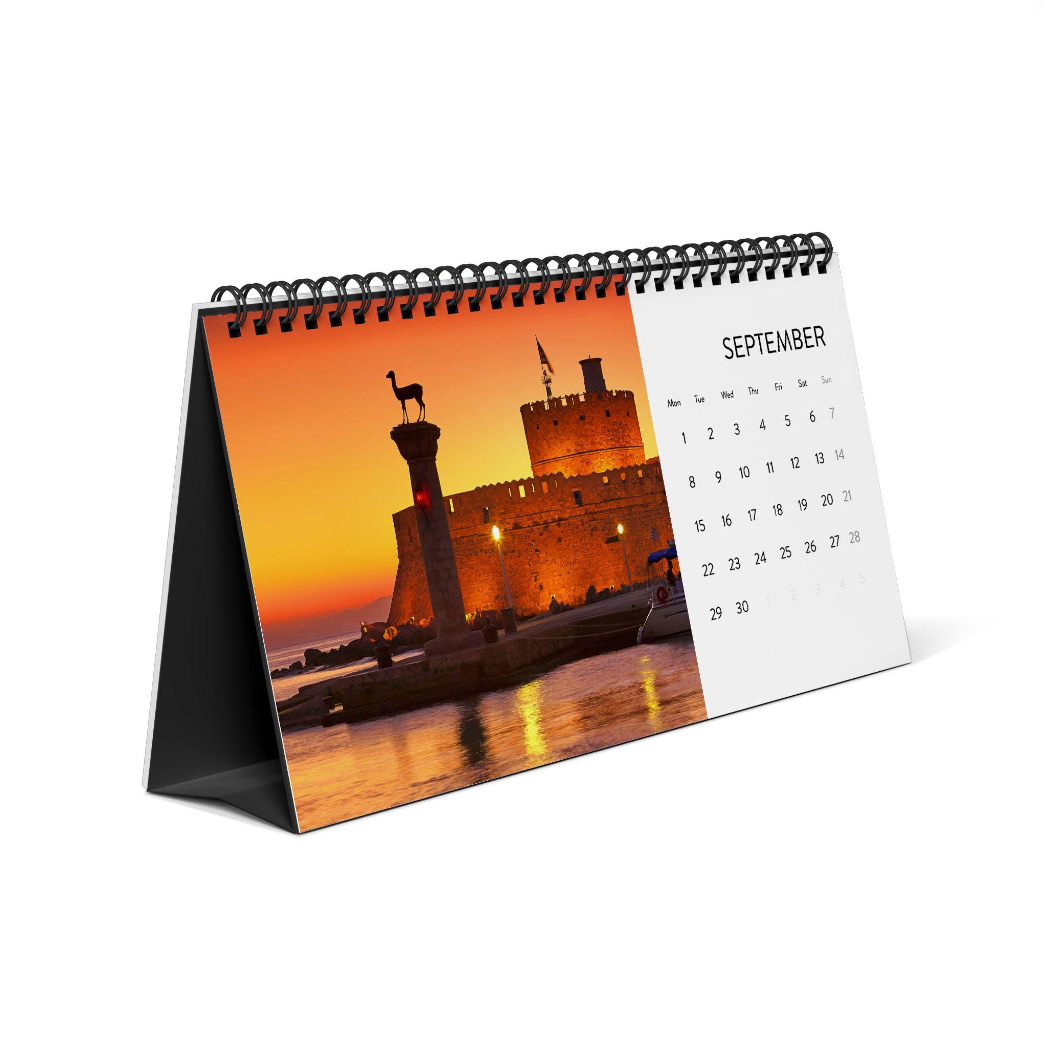 Greece 2025 Desk Calendar, Greece Themed Planner, Greek Culture ...