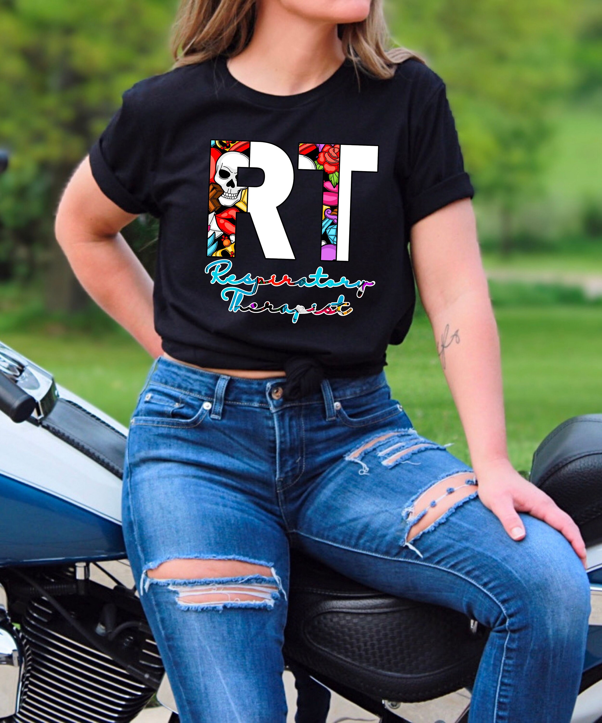 RT Shirt Tattoo Rose Art Respiratory Therapist Shirt Respiratory ...