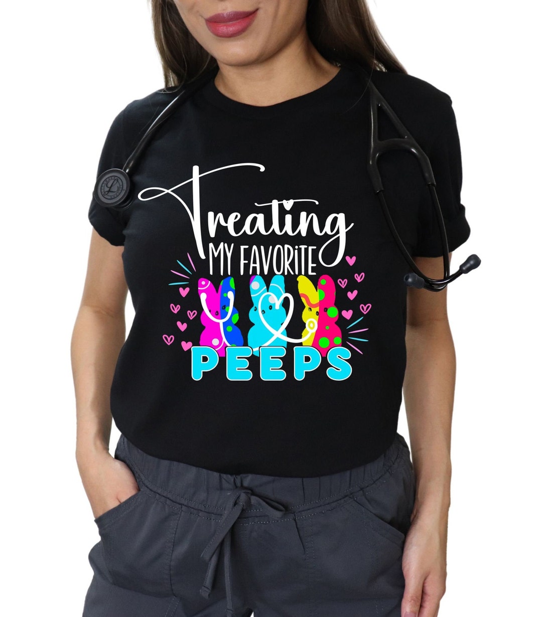 Treating My Favorite Peeps Easter Respiratory Therapist RT Shirt Nurse ...