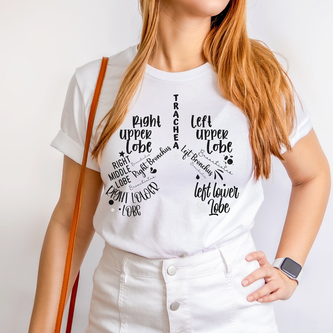 Lung Anatomy Shirt Funny Pulmonologist Respiratory Therapist Shirt ...