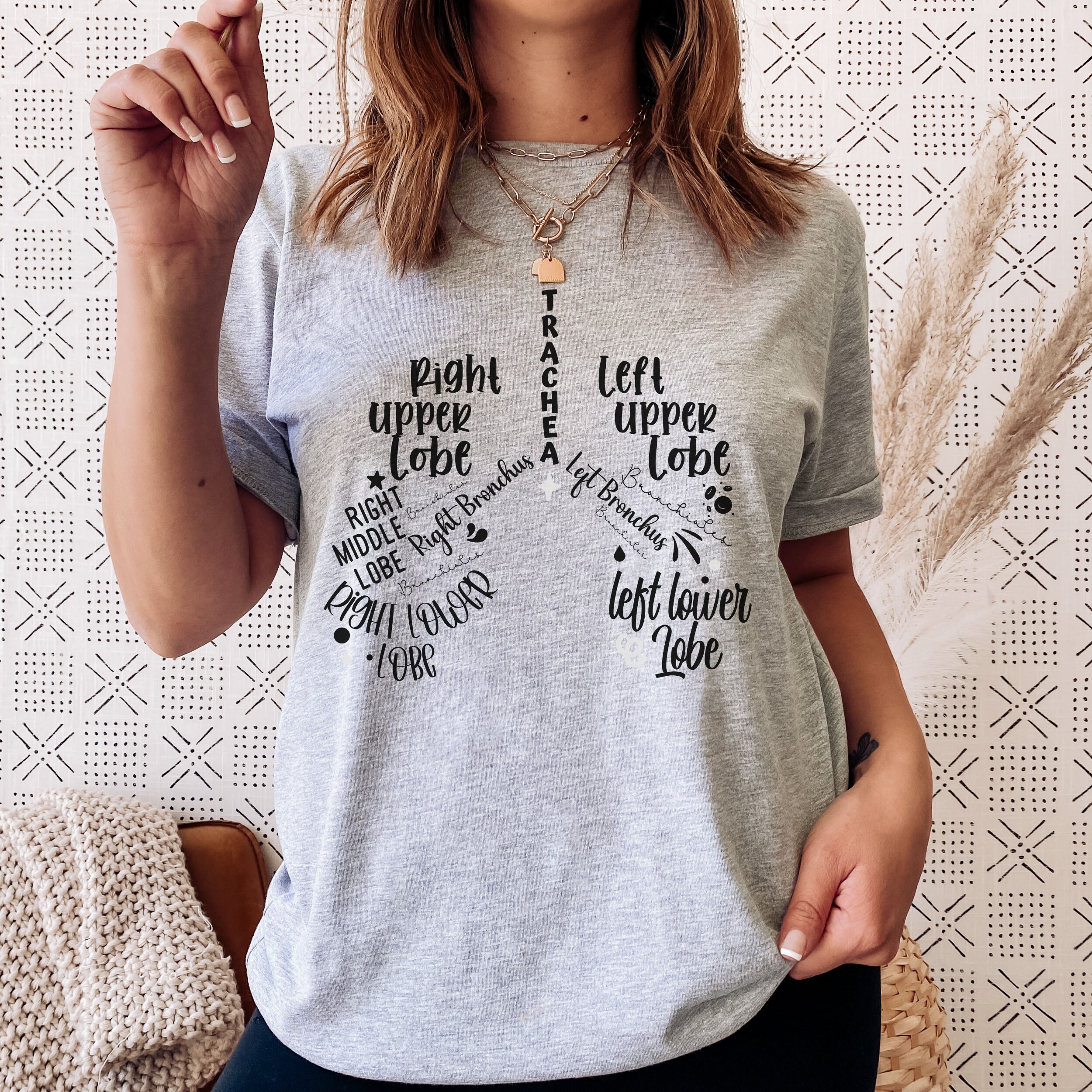 Lung Anatomy Shirt Funny Pulmonologist Respiratory Therapist Shirt ...