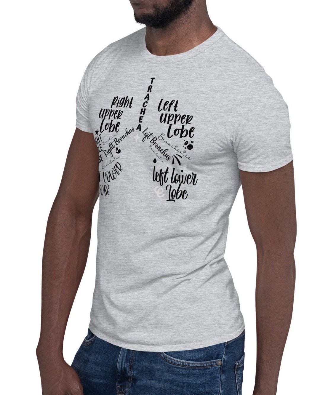 Lung Anatomy Shirt Funny Pulmonologist Respiratory Therapist Shirt ...