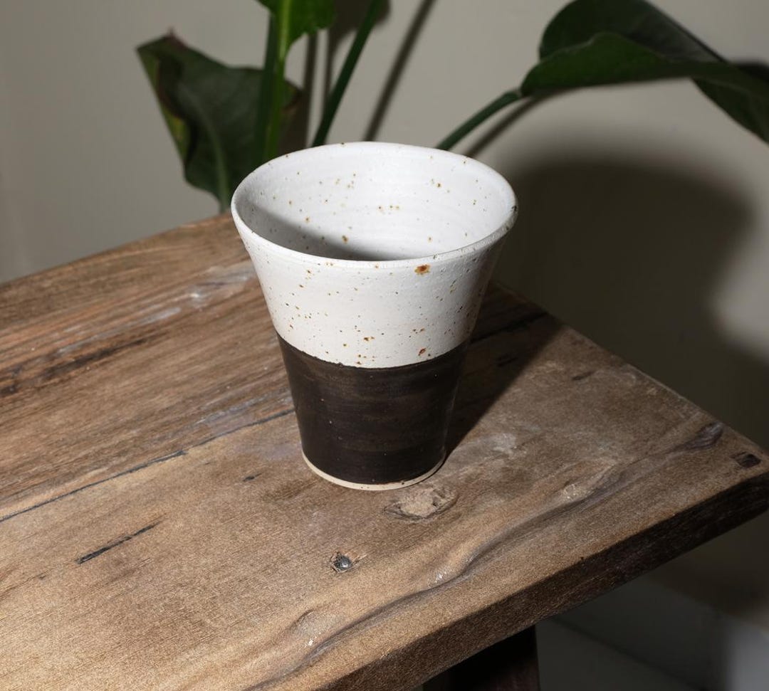 Mugs With No Handle | Stoneware Coffee Mug | Handmade Coffee Cup ...