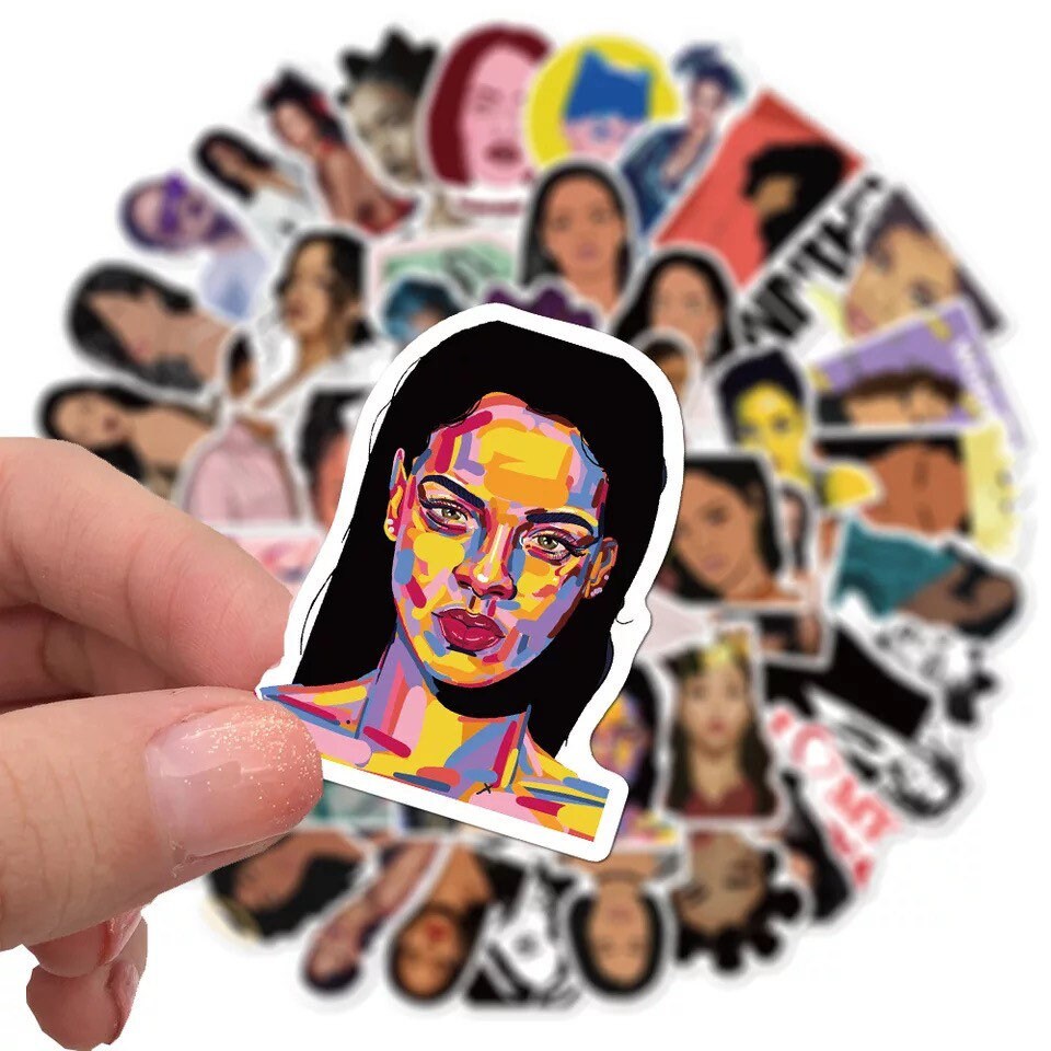 Rihanna Random Sticker Pack for Laptop Hydroflask Journal - Etsy