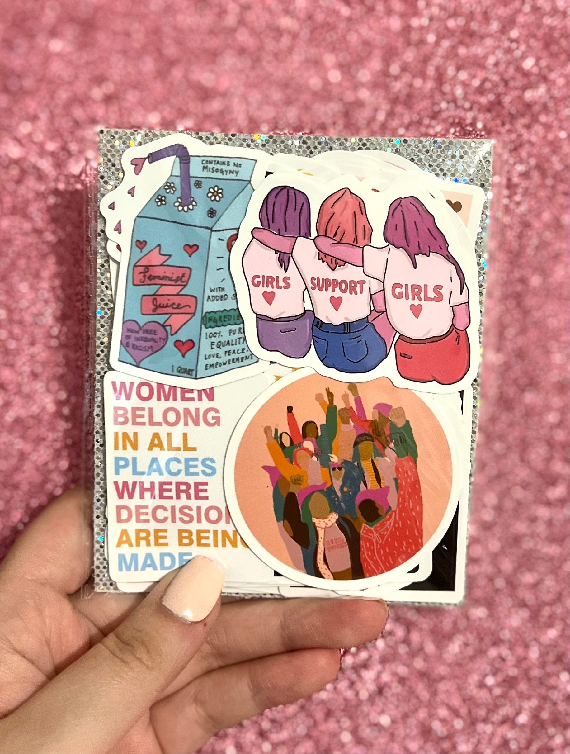 Girl Power Feminist Sticker Pack Laptop Stickers Vinyl - Etsy