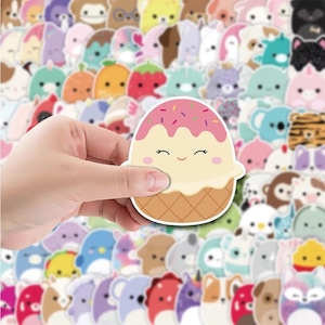 Cute Sqishy Character Aesthetic Sticker Pack - Etsy