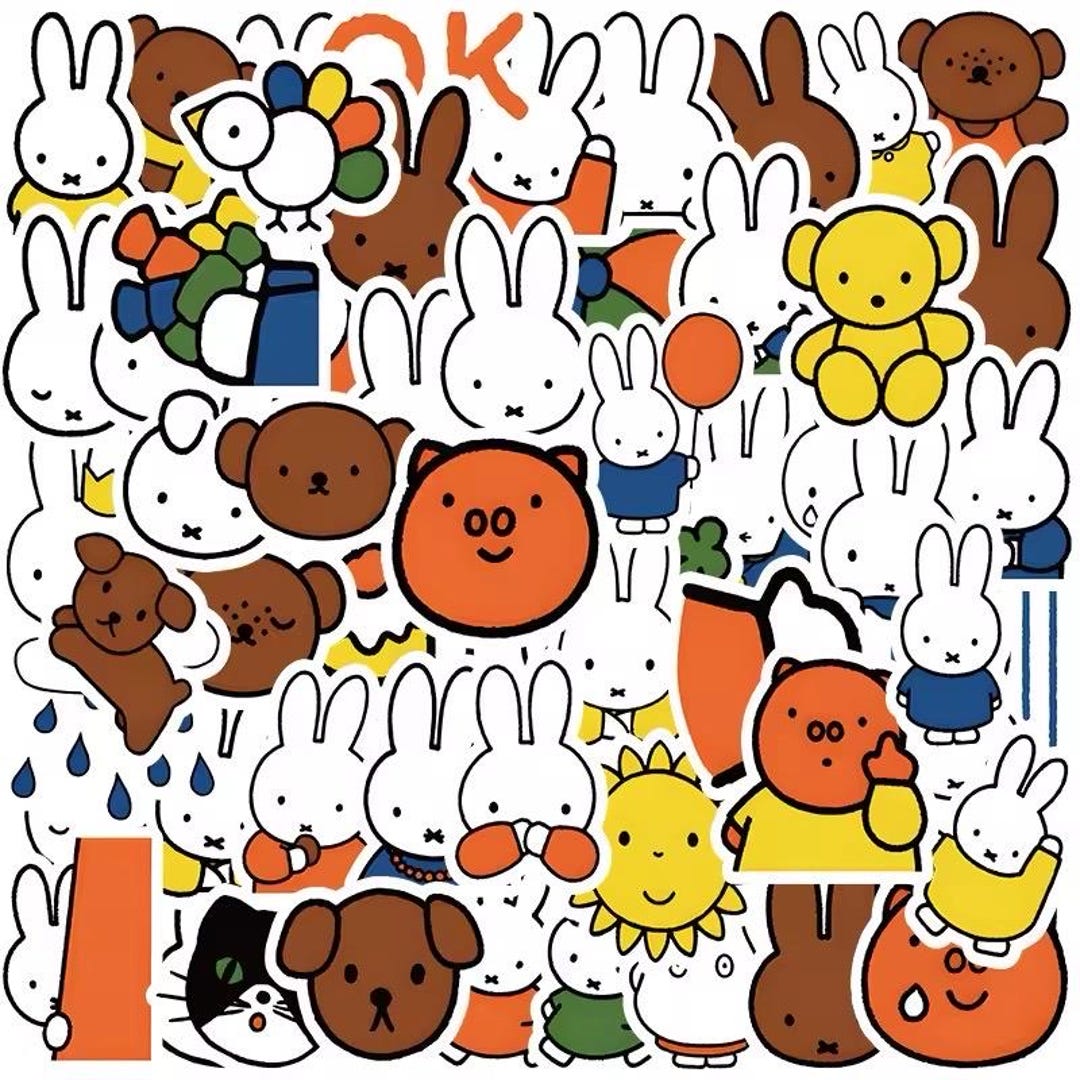 Cute Miffy Sticker Pack – Adorable Vinyl Stickers for Personalizing ...