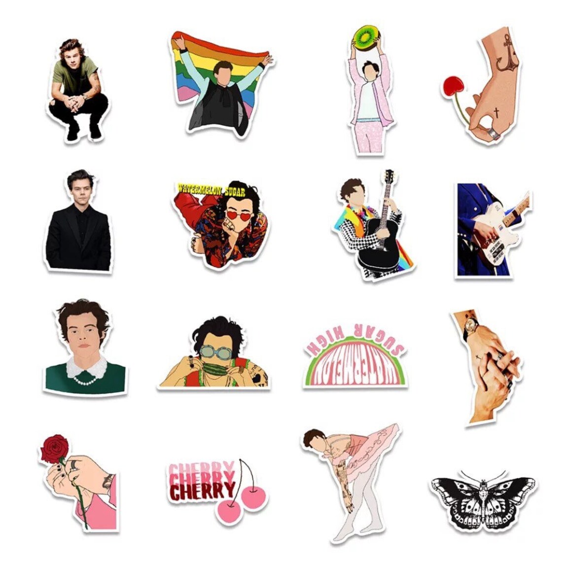 Harry Styles Random Sticker Pack for Laptop Hydroflask - Etsy