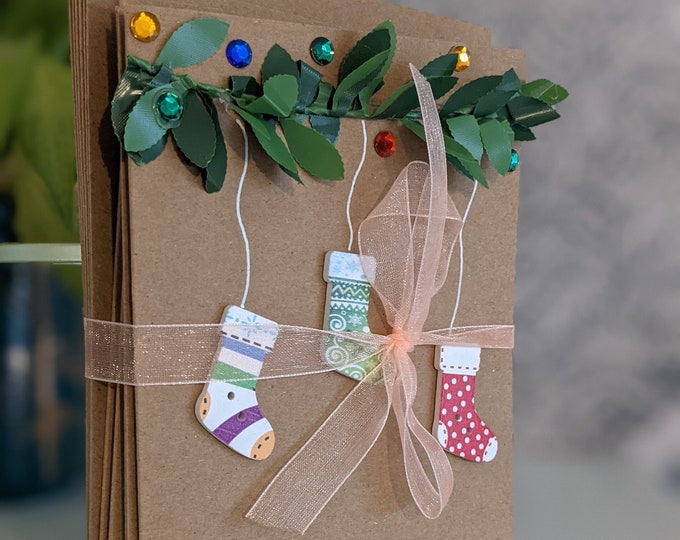 Rustic Handmade Christmas Card Bundle - Etsy