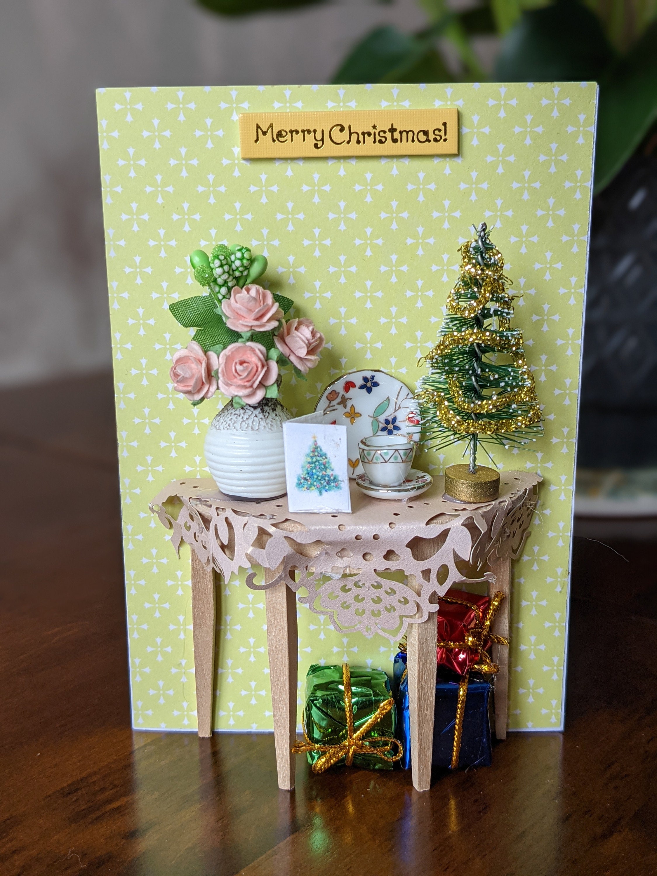 3D Christmas Table Card | Etsy