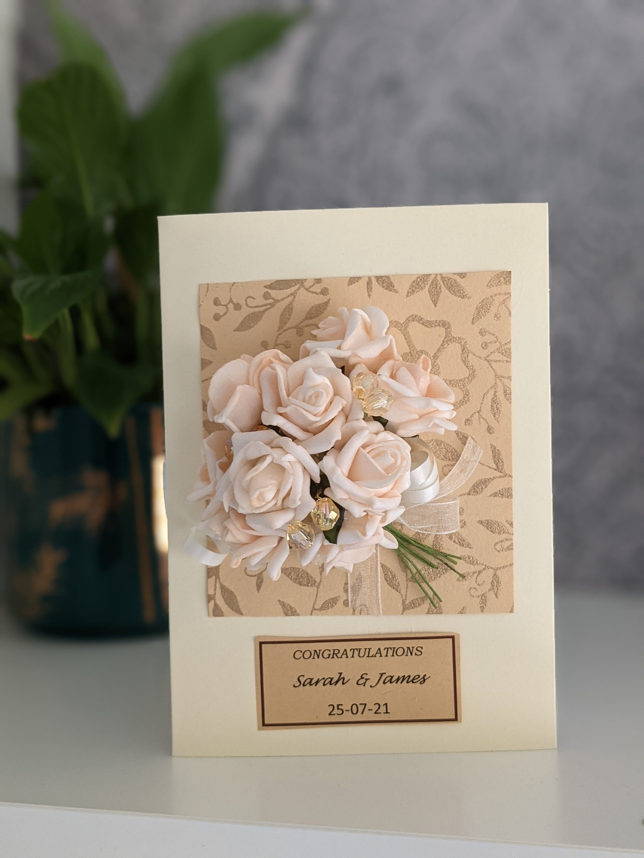 3-D Rose Bouquet Card | Etsy