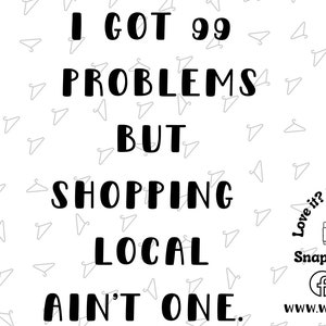 99 Problems Small Business Label - Etsy