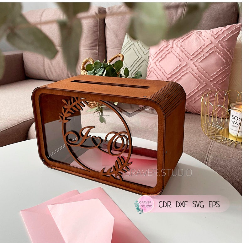 Wedding Card Box Svg Laser Cutting Project Svg Dxf Cdr Eps - Etsy