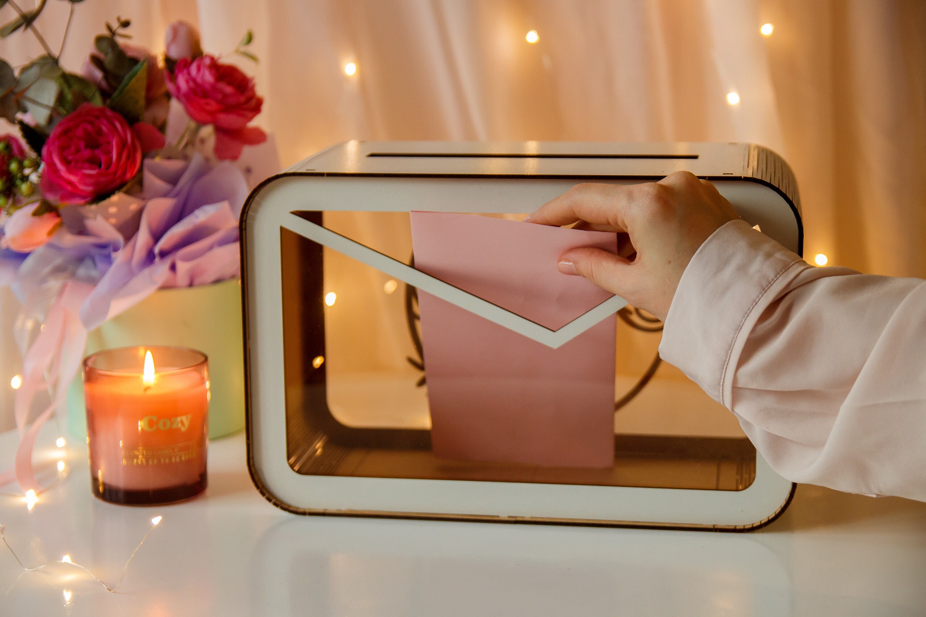 Wedding Card Box Svg, Сard Box Svg, Svg Dxf Cdr Eps Vector Plans, Сard ...