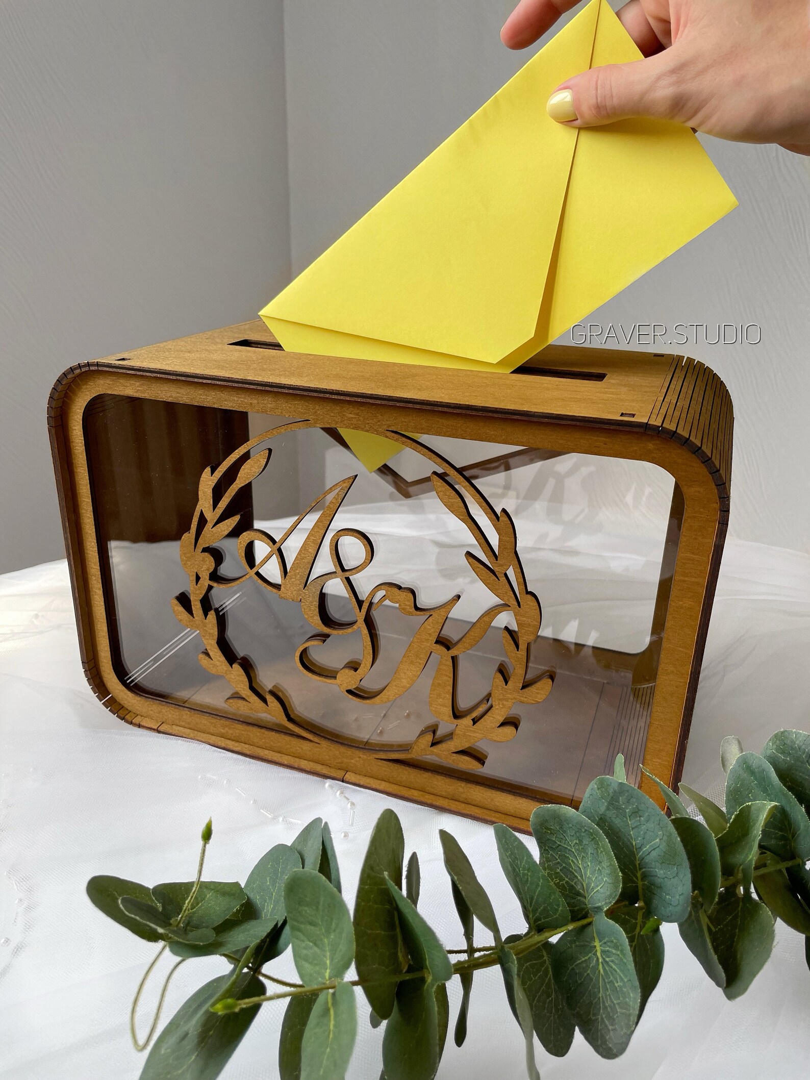 Wedding Card Box Svg, Laser Cutting Project, Svg Dxf Cdr Eps Vector ...