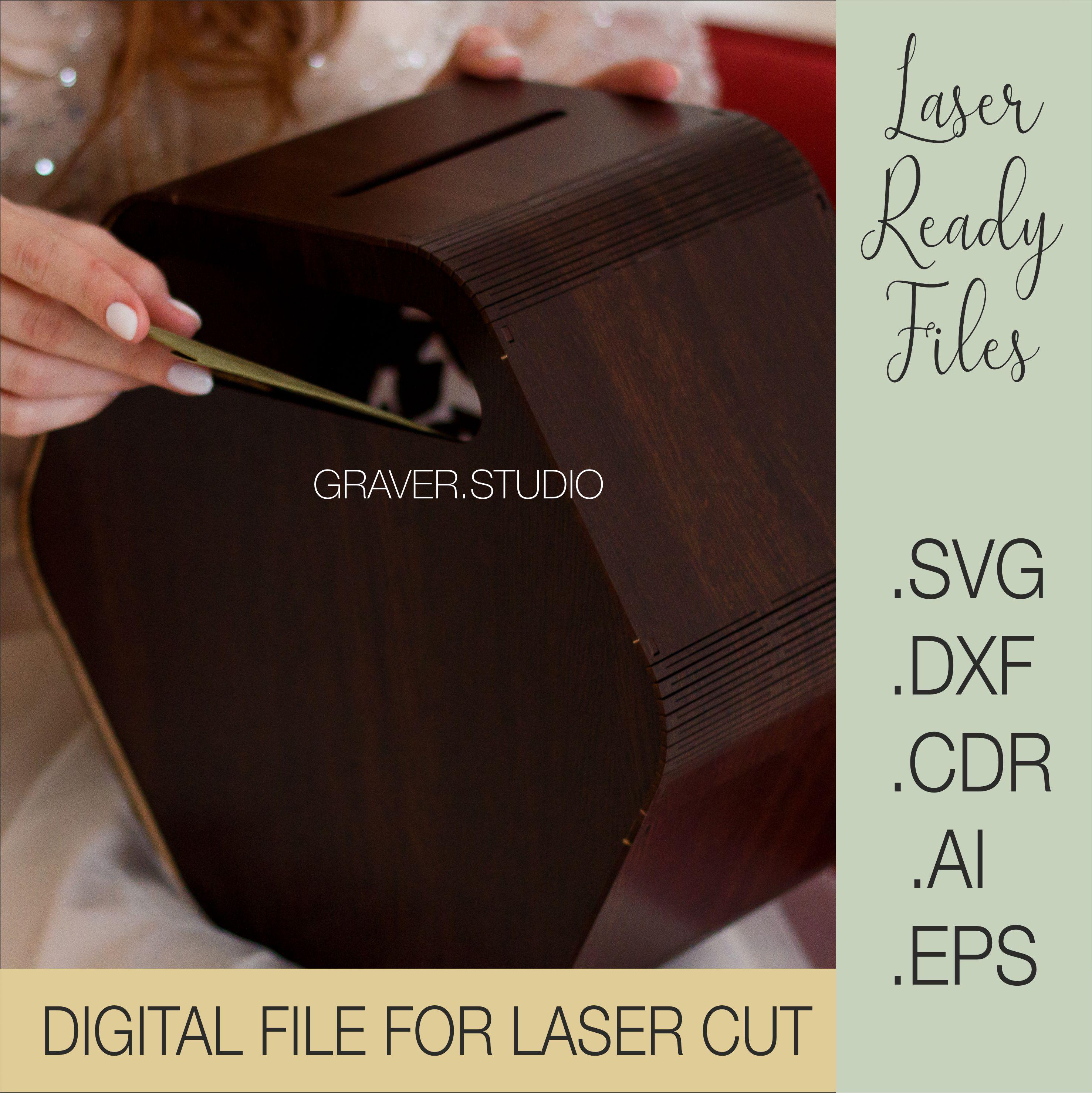 Wedding Card Box Svg,wedding Laser Cut File, Svg Dxf Cdr Eps Vector ...