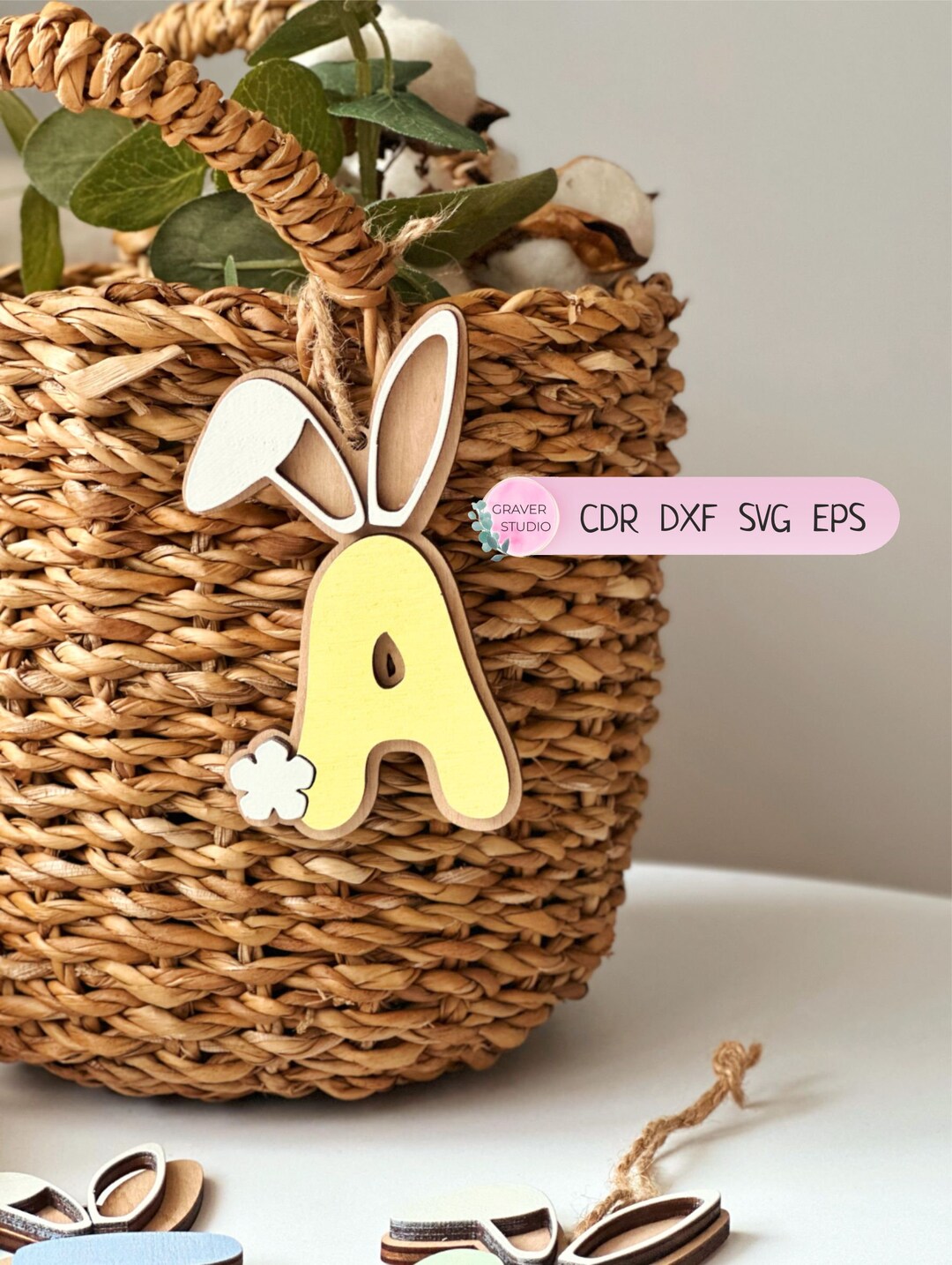 Easter Rabbit Initials,a-z Bunny Alphabet Svg,easter Bunny Svg,digital ...