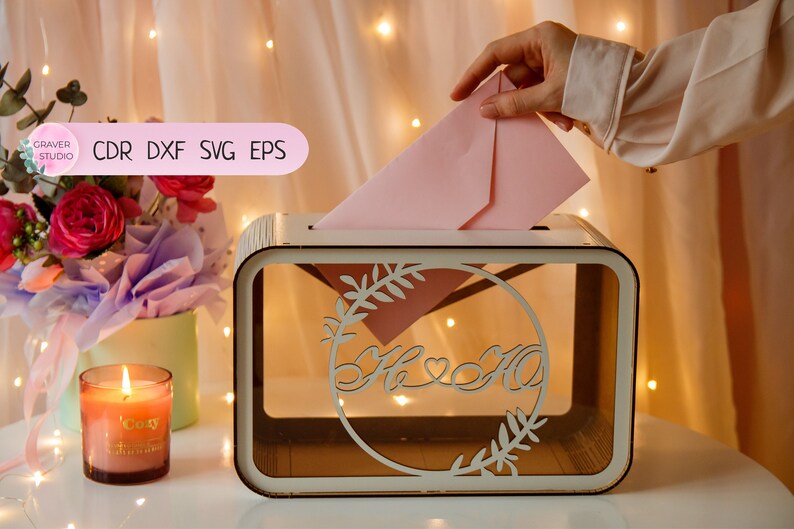 Wedding Card Box Svg Сard Box Svg Svg Dxf Cdr Eps Vector - Etsy