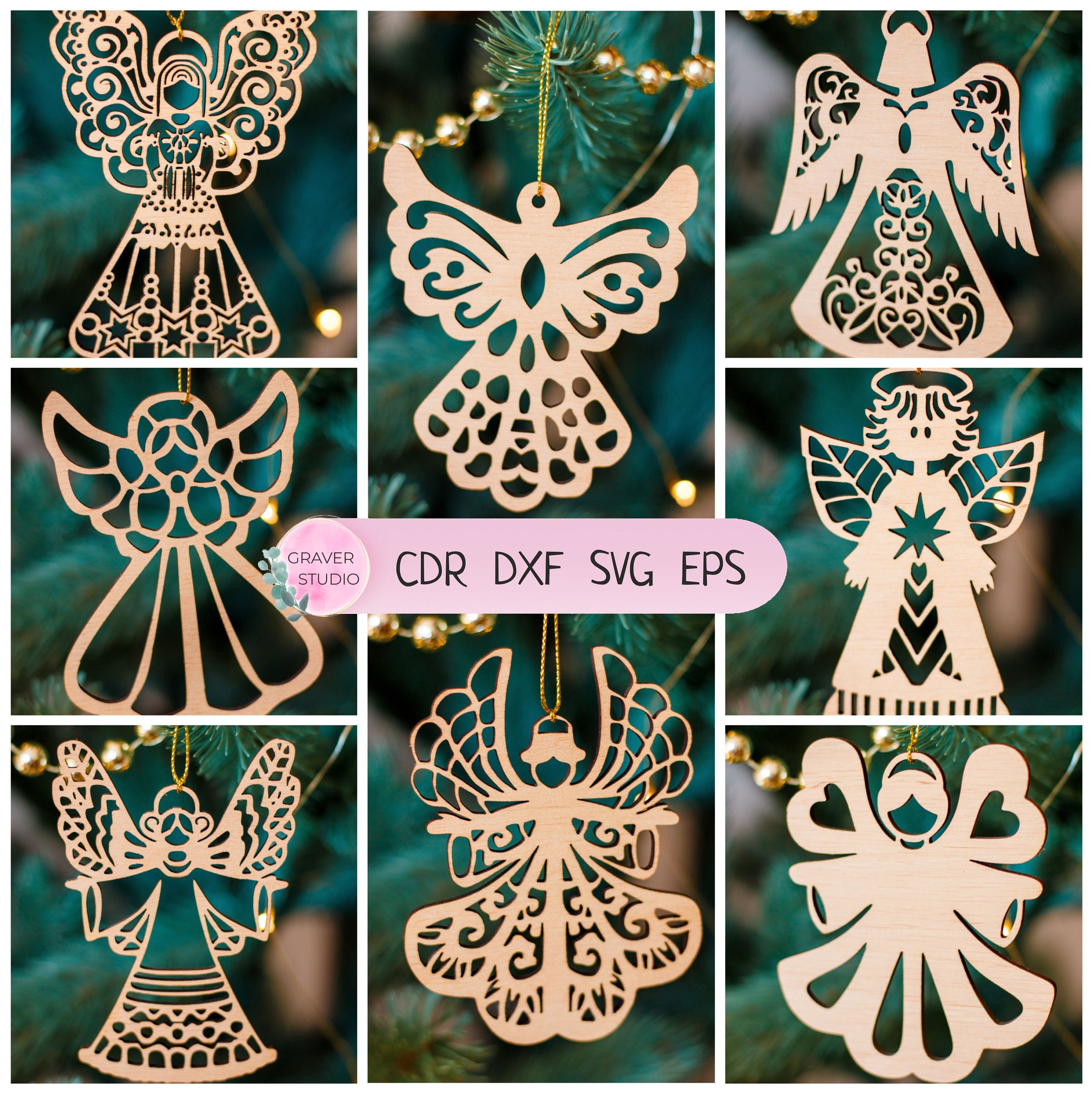 Christmas 2024 Laser Cut Angel Laser Cut Christmas Angels - Etsy Australia