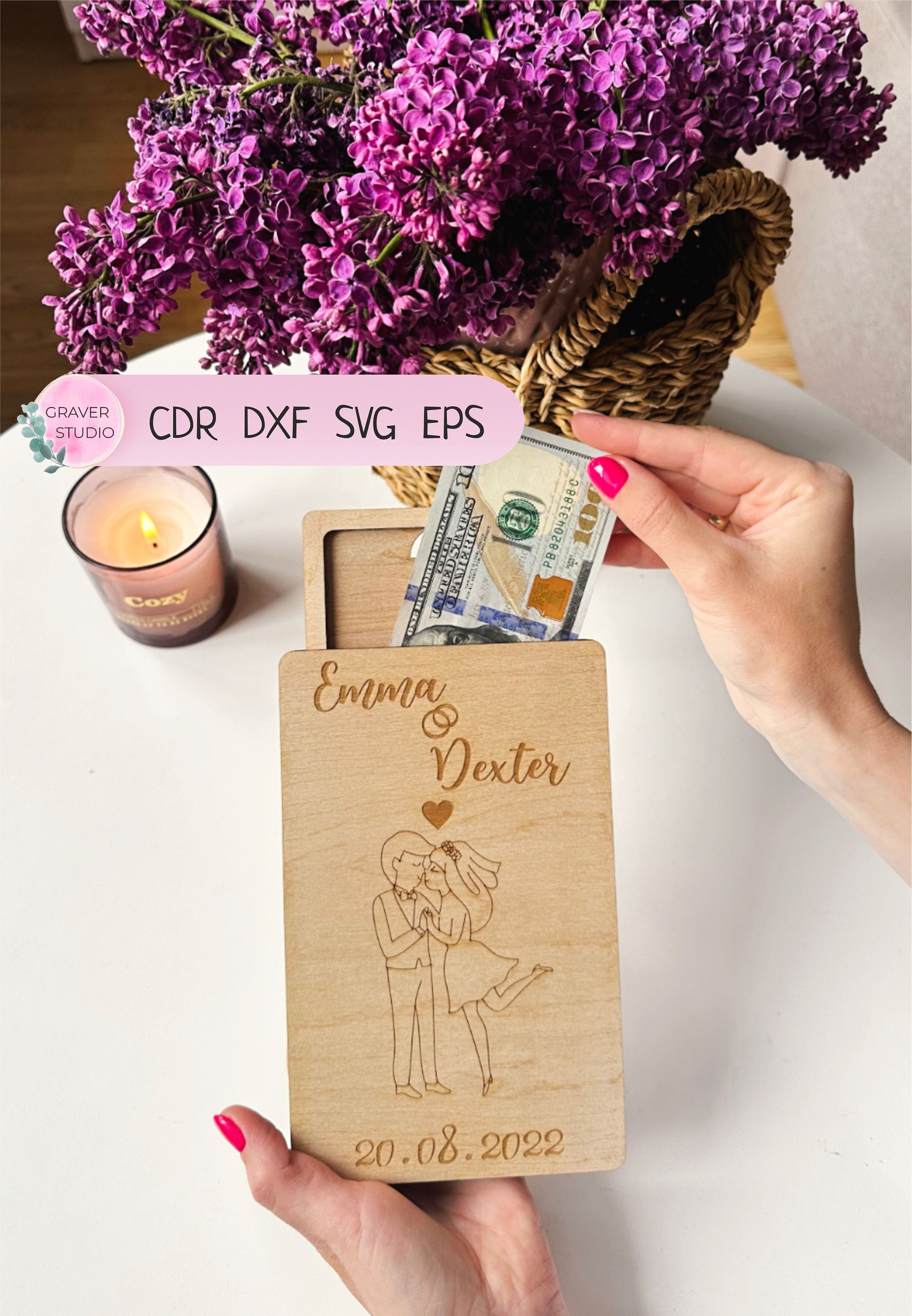 Gift Envelope for Money Laser Cutting Project Files Svg Dxf - Etsy