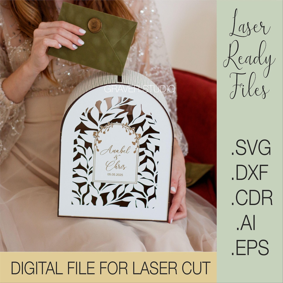 Wedding Laser Cut File,laser Cutting Project,svg Dxf Cdr Eps Vector ...