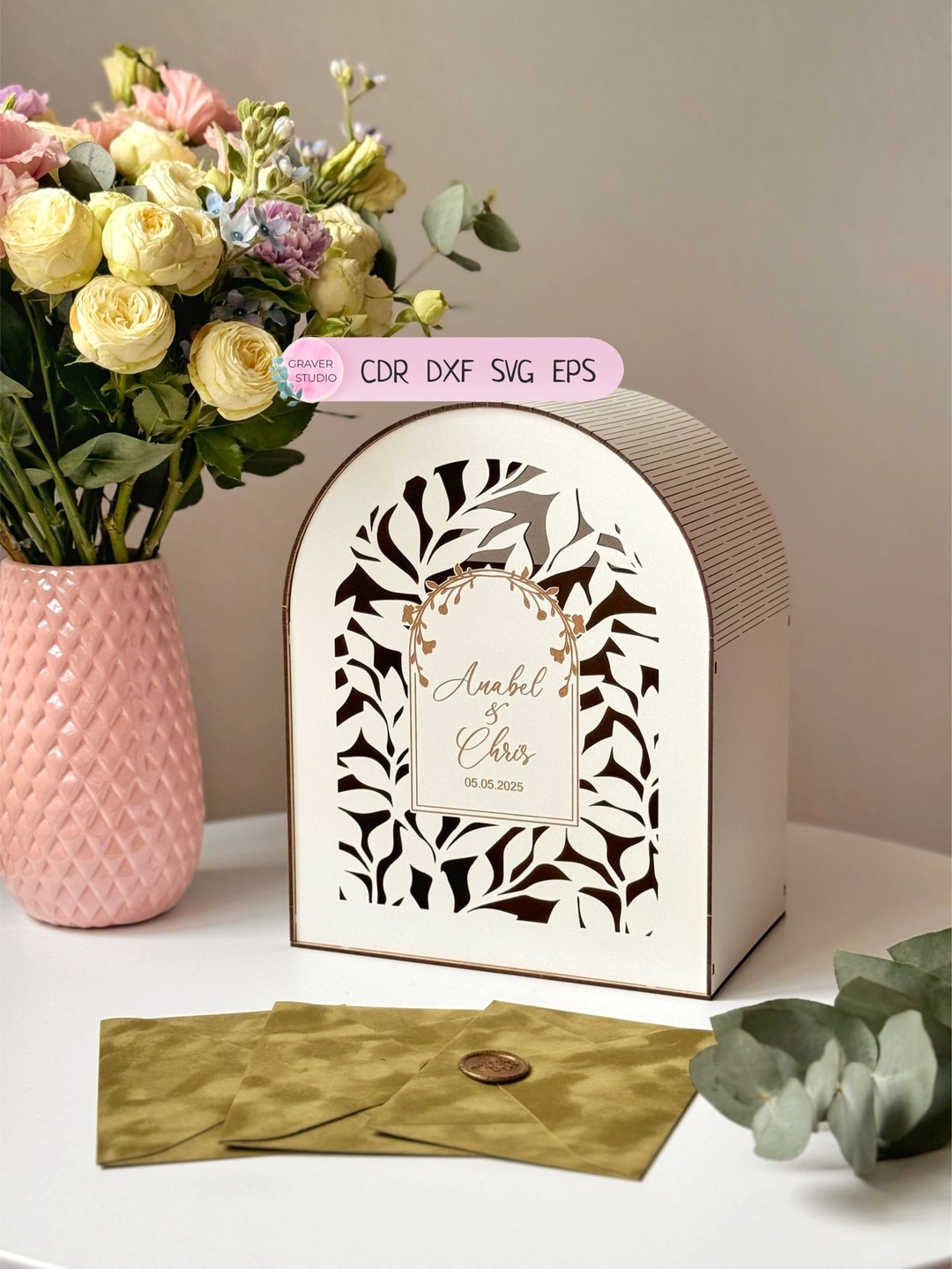 Wedding Laser Cut File,laser Cutting Project,svg Dxf Cdr Eps Vector ...