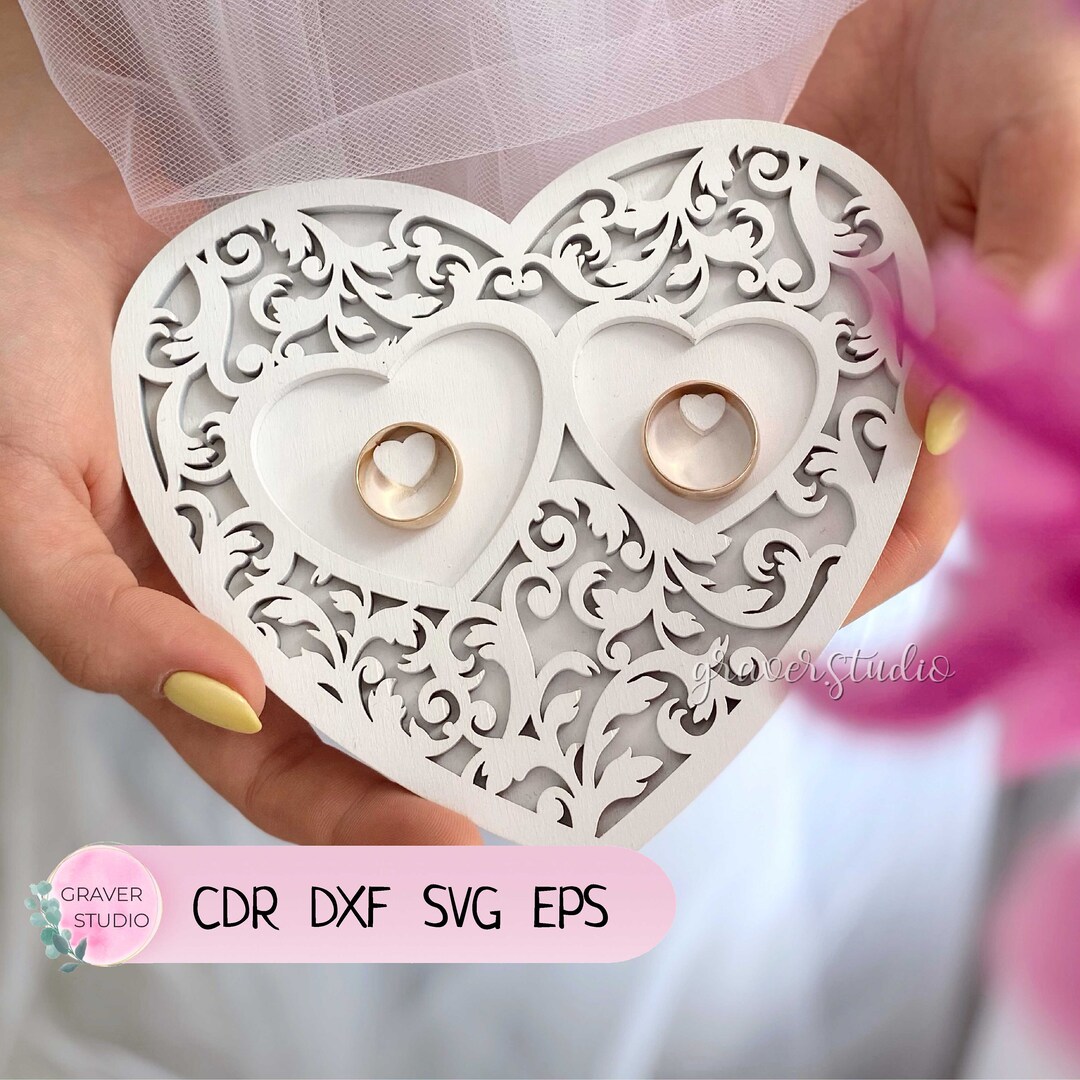 Wedding Laser File,openwork Wedding Heart,laser Cutting Project, Files ...