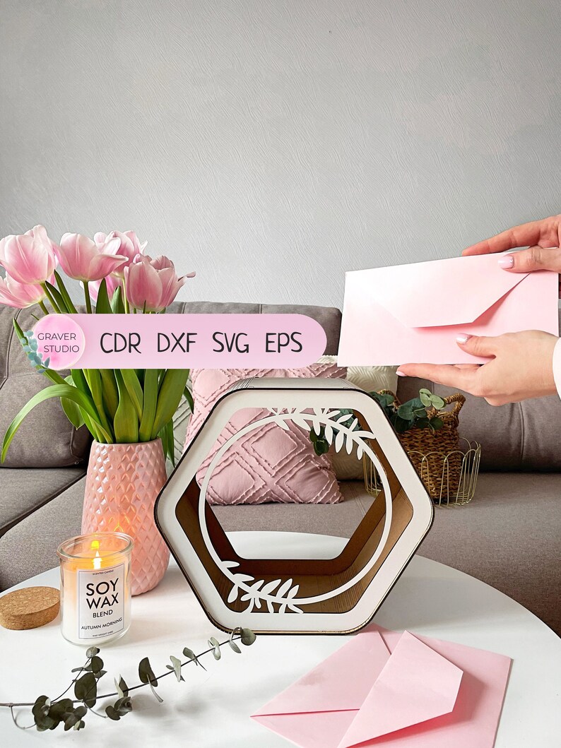 Wedding Card Box Svg Laser Cutting Project Svg Dxf Cdr Eps - Etsy