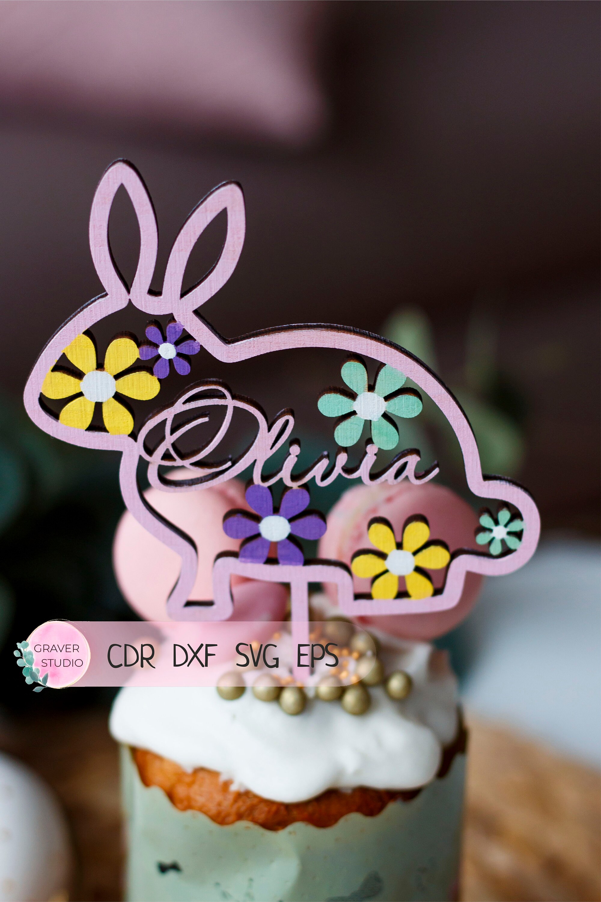 Easter Topper Bunnyfiles SVG DXF CDR Vector Plans Files - Etsy