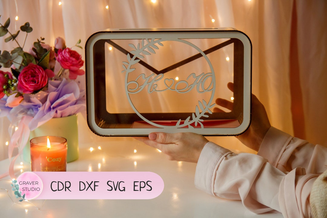 Wedding Card Box Svg Сard Box Svg Svg Dxf Cdr Eps Vector - Etsy
