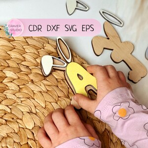 Easter Rabbit Initials,laser Cut File Glowforge,easter Bunny Svg ...