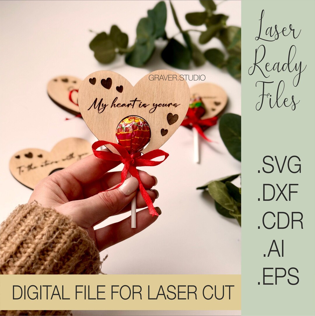 Valentine's Day Lollipop Holders Bundle,romantic Gift Svg,heart ...