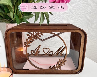 Wedding Card Box Svg Laser Cutting Project Svg Dxf Cdr Eps - Etsy