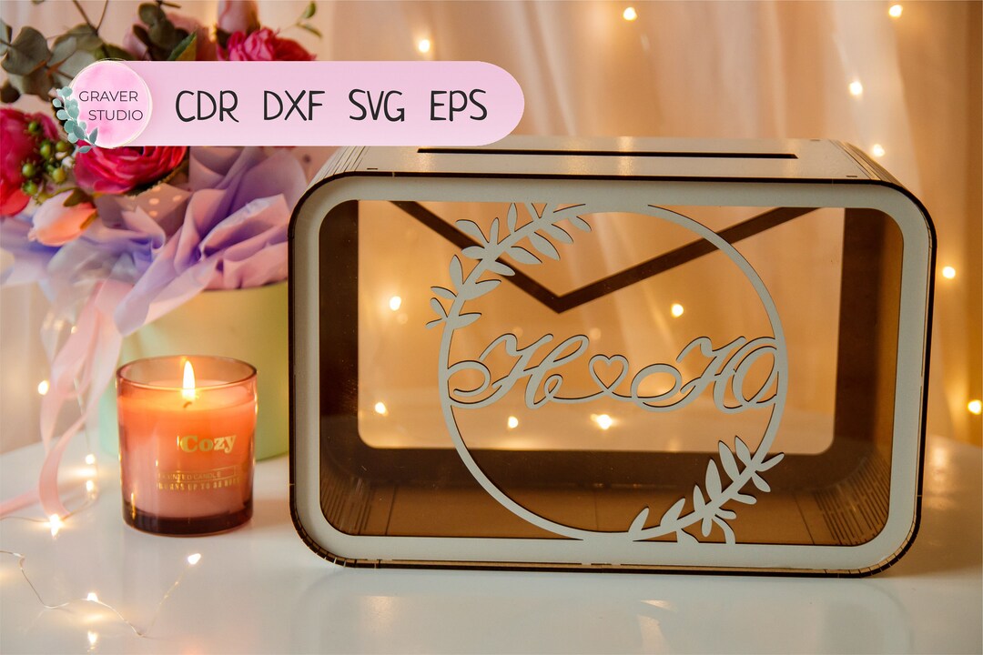 Wedding Card Box Svg Сard Box Svg Svg Dxf Cdr Eps Vector - Etsy