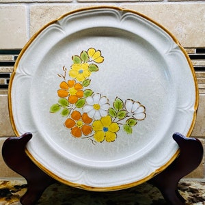 Vintage Floral 1970s Plates-baroque Hearthside Spring Garden Dinner and ...