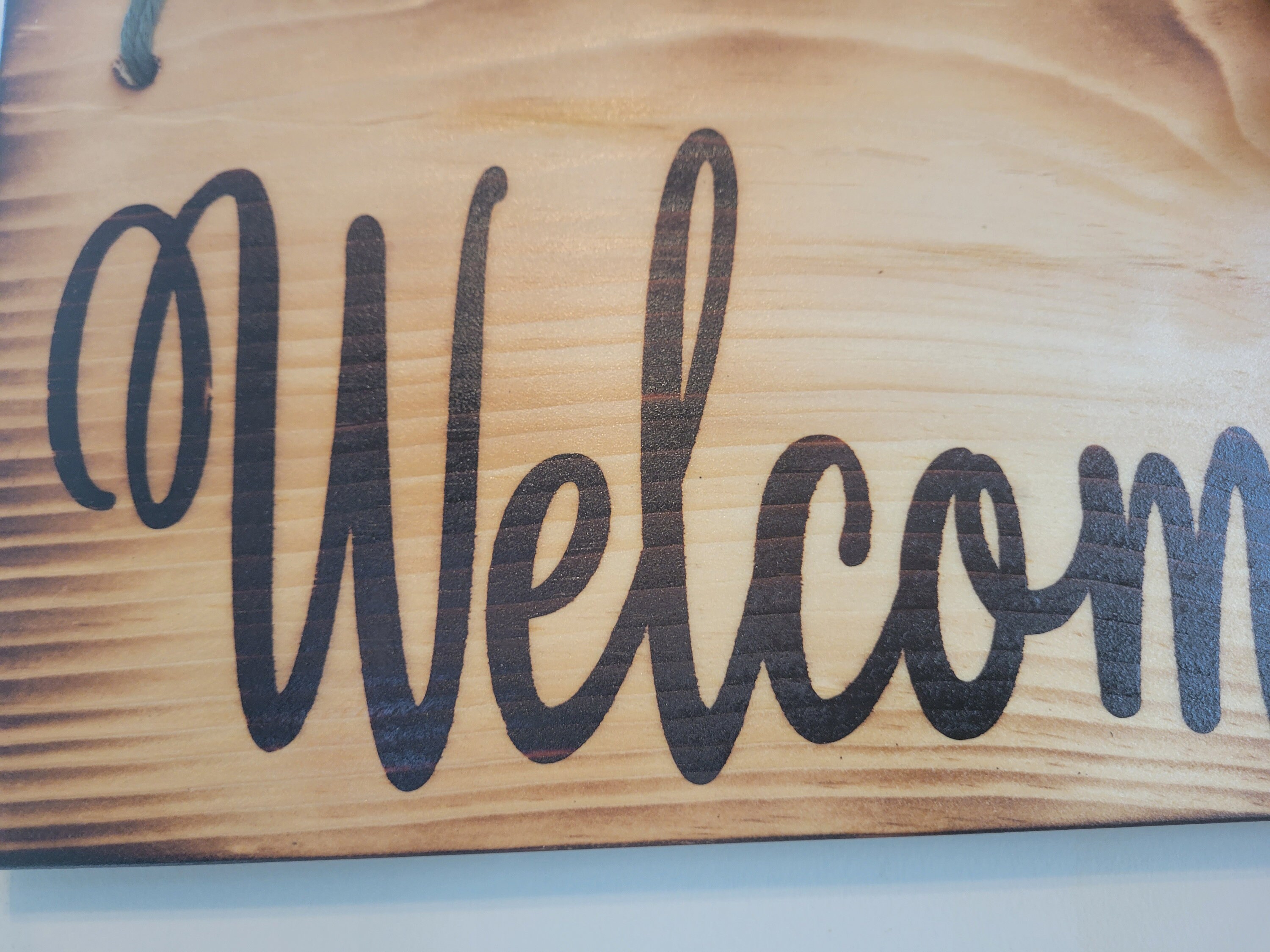 Handmade Wood Burned Welcome Sign - Etsy