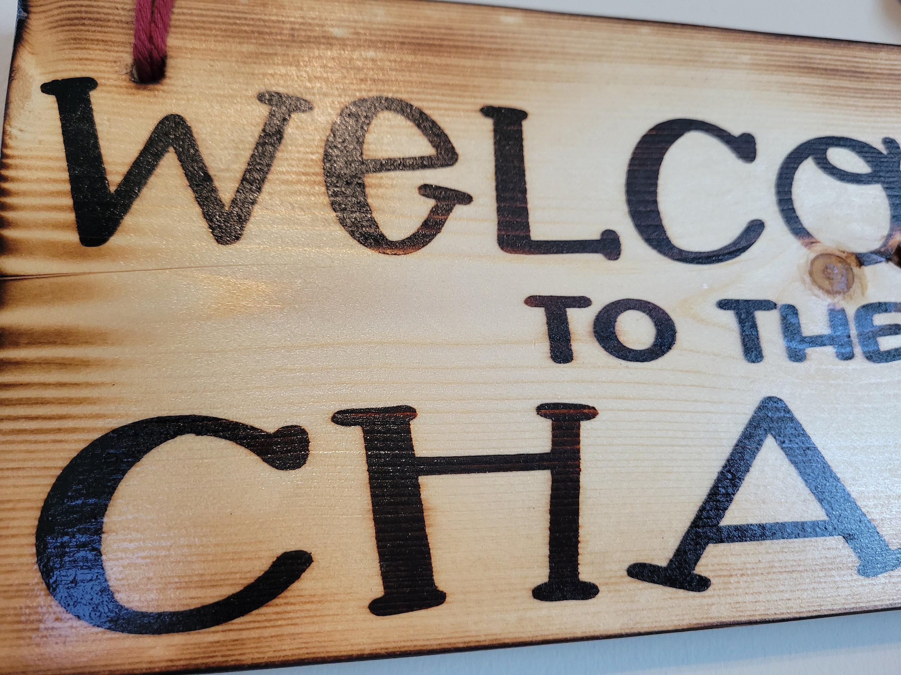 Handmade Wood Burned Welcome Sign - Etsy