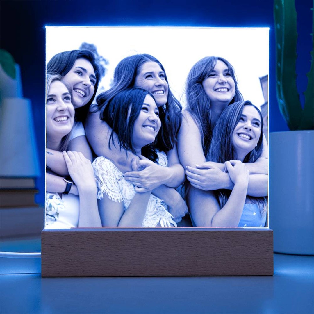 LED Photo Frame, Custom Photo Gift, Acrylic Picture Frame, Gift for Him ...