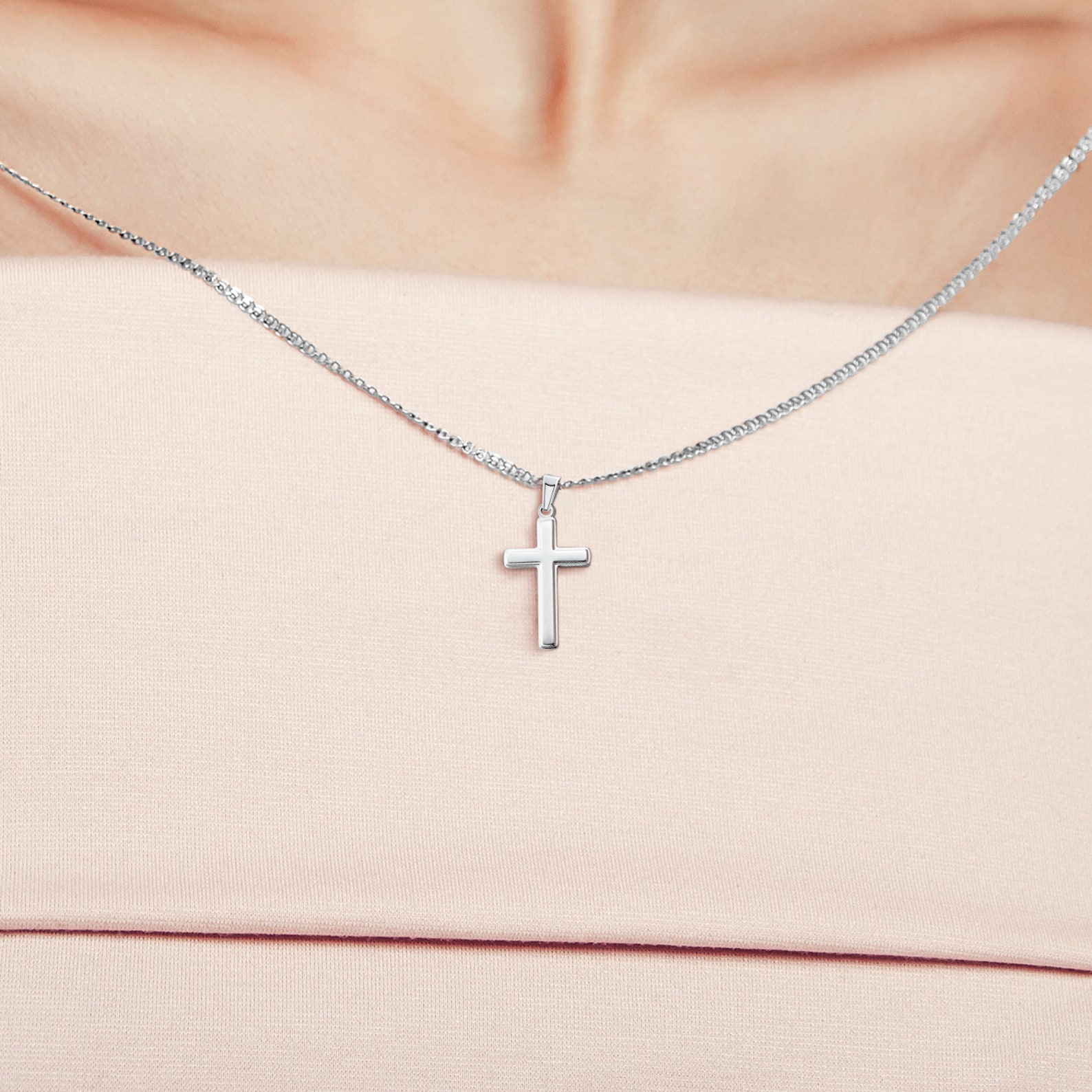 Womens Cross Necklace Cross Necklace Silver Silver Cross - Etsy