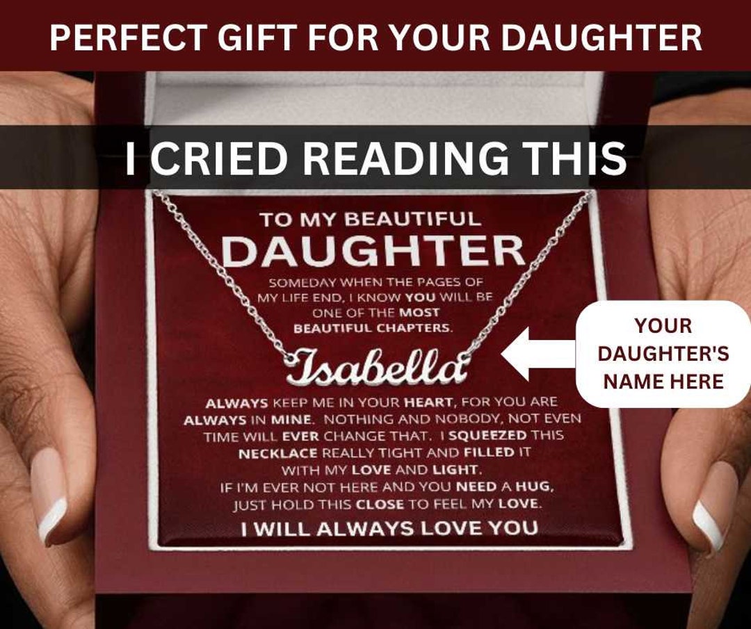 Personalized Jewelry, Gift for Daughter From Mom and Dad, Christmas ...