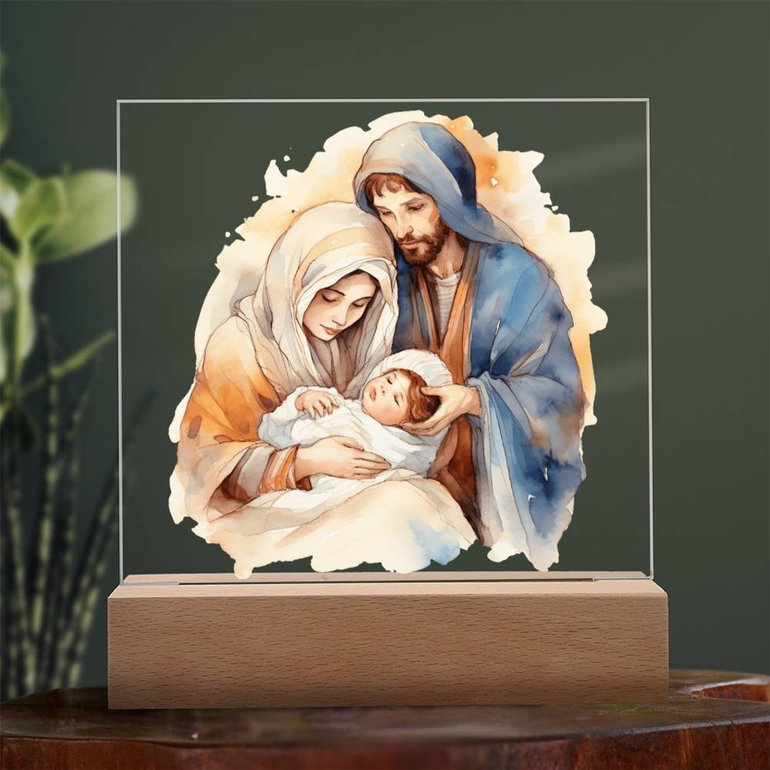 Manger Scene LED Night Light: Christmas Nativity Decor - Etsy