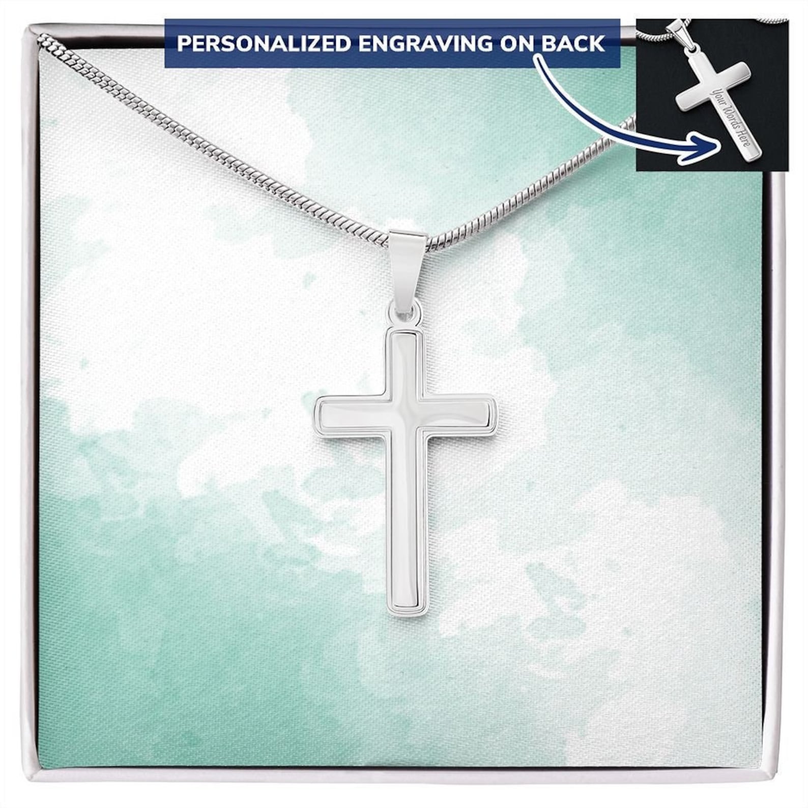 Womens Cross Necklace Cross Necklace Silver Silver Cross - Etsy